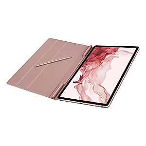 SAMSUNG Galaxy Tab S8 Book Cover, Protective Tablet Case w/ 2 Viewing Angles, Magnetic Design, S Pen Holder, Slim, Lightweight, US Version, Pink