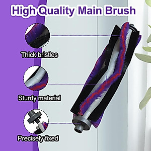 E10s Replacement Parts Accessories Compatible with Eureka E10s Robot Vacuum Cleaner, Including 1 Main Brush, 2 Hepa Filters, 2 Mop Pads, 2 Edge-Sweeping Brushes (11Pc)