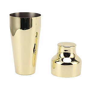 Mokylor Cocktail Shaker, 24 oz Insulated 304 Stainless Steel Cocktail Shaker Bartender Shaker Metal Martini Shaker for The Home Bartender (Luxury Gold)
