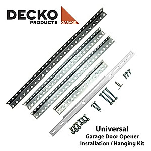 Decko 24999 Universal Garage Door Opener Hanging/Installation Kit Gray