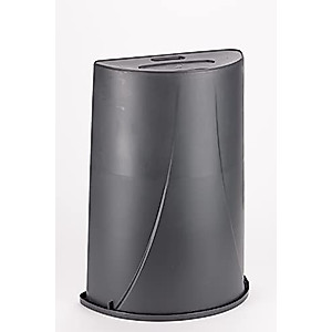 CFS 34302123 Centurian Half Round Waste Container Trash Can Only, 21 Gallon, Gray