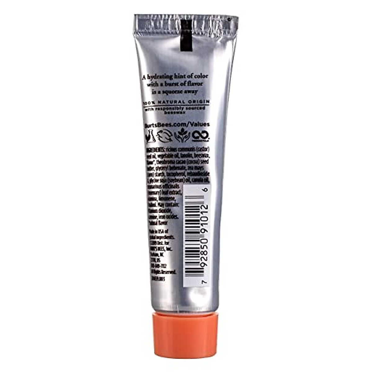Burt's Bees 100% Natural Origin Squeezy Tinted Lip Balm, Sweet Peach, 0.43 Ounce Squeeze Tube