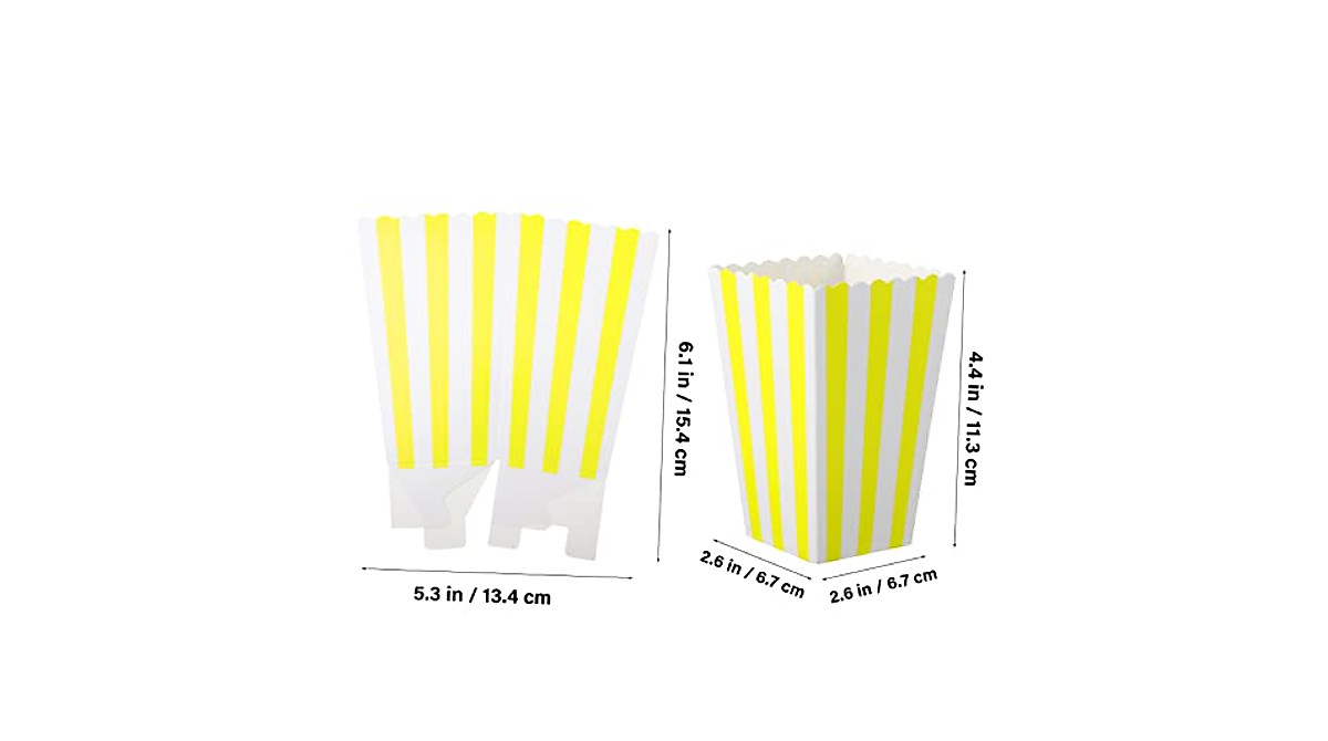 60 Pcs Popcorn Boxes: Perfect for Parties & Movie Nights!
