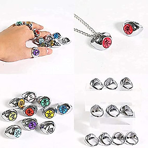 Anime Rings Set for Men, Kids and Accessories Cosplay Fans