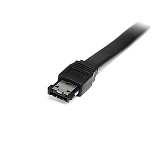 StarTech.com Shielded External eSATA Cable - eSATA cable - Serial ATA 150 - eSATA (M) to eSATA (M) (3 ft) - black (ESATA3)