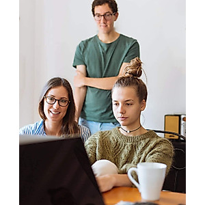 Single Cultured Freshwater Pearl Necklace Choker for Women Genuine Leather Jewelry Handmade 15'' Black