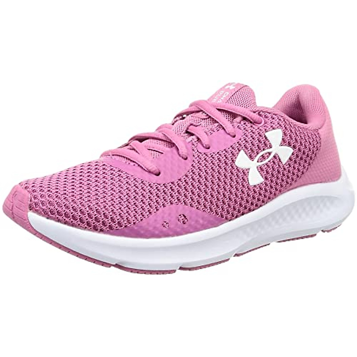 Under Armour Women's Charged Pursuit 3, (601) Pace Pink/Pace Pink/White, 7