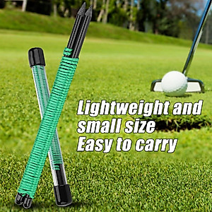 Dioche Golf Alignment Sticks, Outdoor Solid Fibreglass Golf Training Aid Golf Putting String Line Improve Golf Skills for Golf Beginners, Professional Players