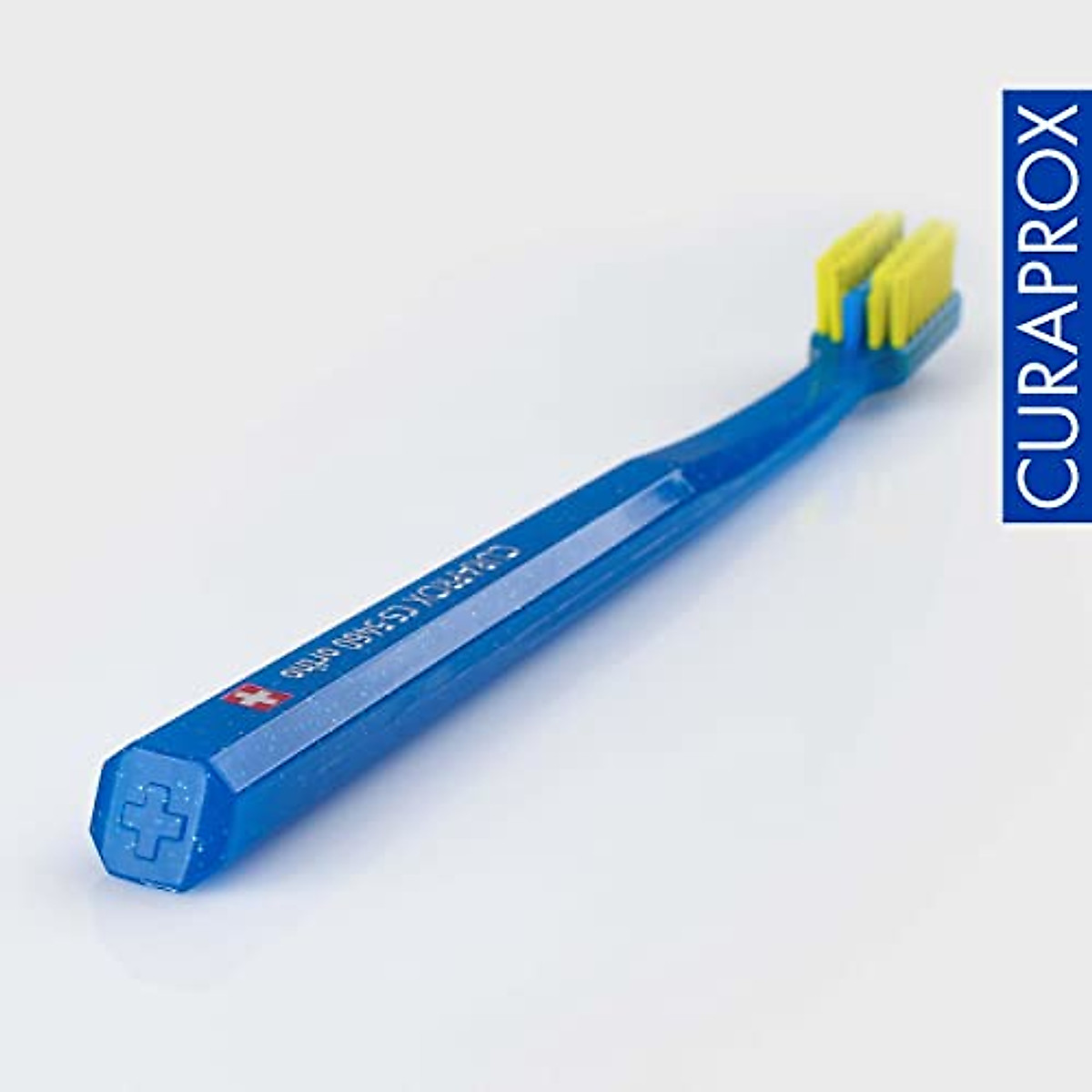 Curaprox CS 5460 Ultra-Soft Orthodontic Toothbrush for Braces with Ultra-Fine Filaments and Compact, Slightly Angled Toothbrush Head for Improved Tooth and Gum Health