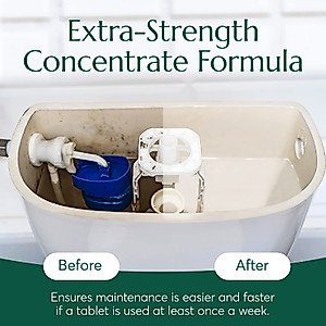 CLEANOMIC - Toilet Tank Cleaner Tablets (4 Pack) - Toilet Tablets for Tank, Toilet Cleaner Tablets, Toilet Cleaner Refill Pads, Toilet Bowl Cleaners, Household Toilet Cleaners