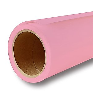 Yizhily Seamless Photogrphy Background Paper, Paper Backdrop Roll for Photoshoot, 53" x16', Coral, Carnation Pink