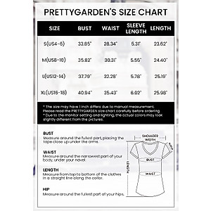 PRETTYGARDEN Women's Summer Casual Henley T-Shirts Short Sleeve V Neck Button Up Ribbed Knit Slim Fit Basic Tops(White, Large)