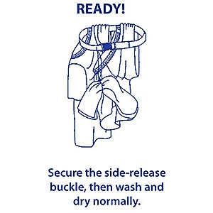 Laundry Loop with Sock Snare, Premium Sky Blue Laundering Strap