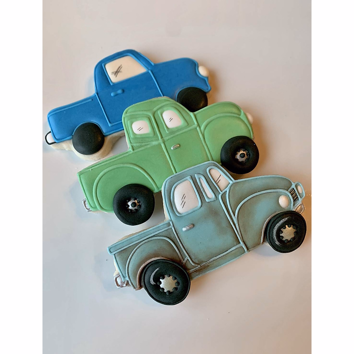 Father's Day Gone Fishing Cookie Cutters 5-Pc. Set Made in the USA by Ann Clark, Vintage Truck, Fish, Cute Goldfish, Hook, Bobber