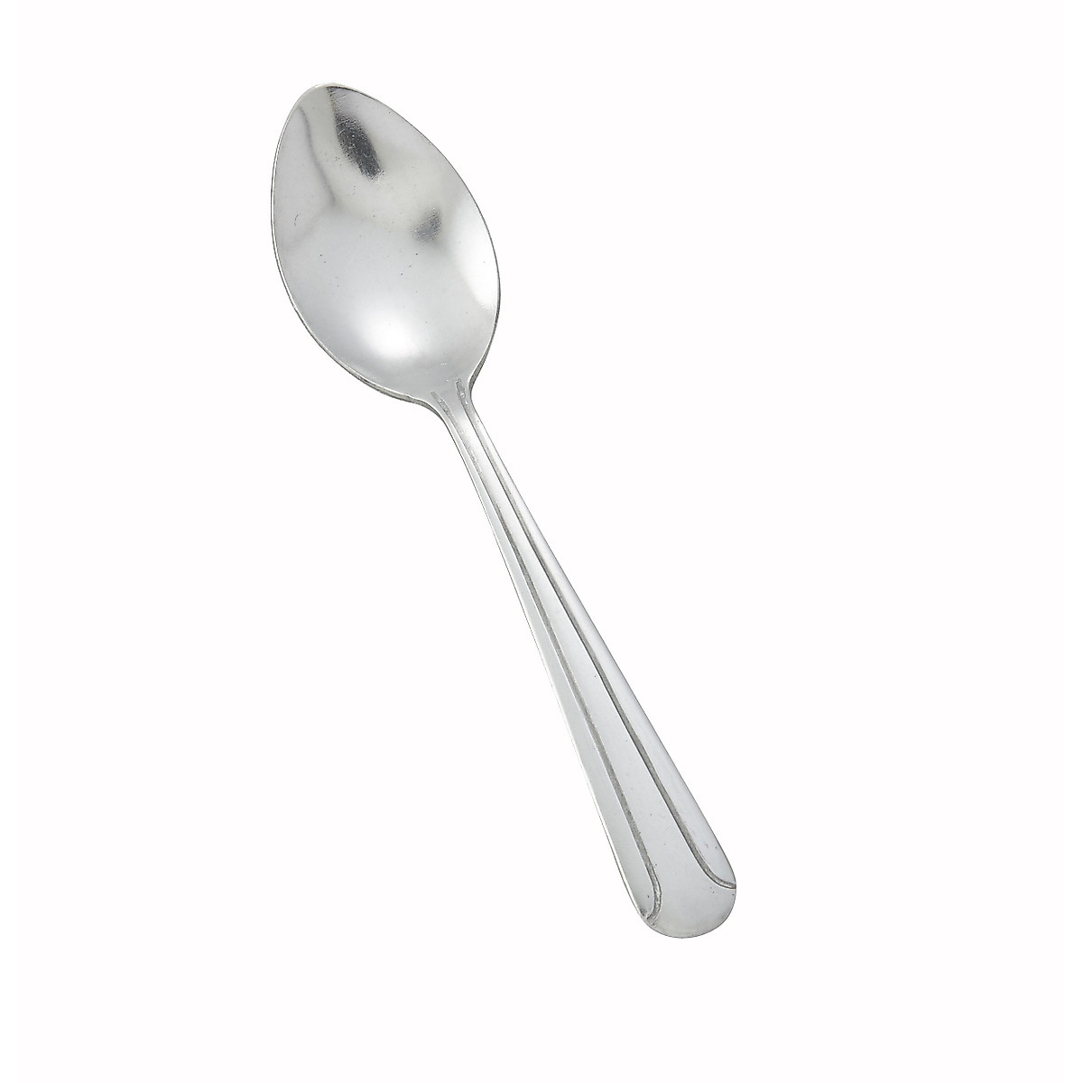 Winco 12-Piece Dominion Demitasse Spoon Set, 18-0 Stainless Steel,Silver