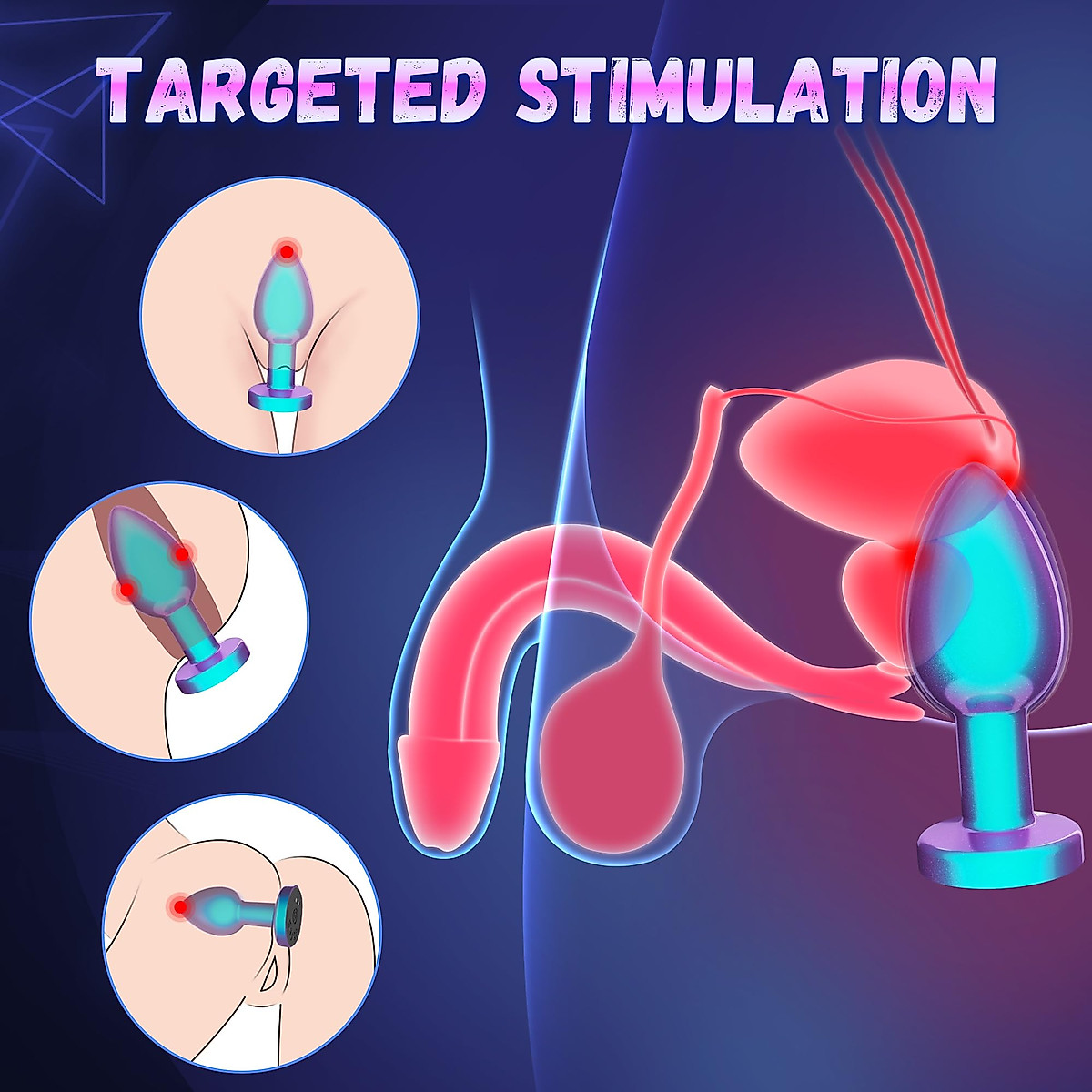 Vibrating Butt Plug with 9 Vibration Settings, Small Anal Plug Women Sex Toy Men's Prostate Massager Male Sex Toys for Men, Anal Vibrator Adult Toy Anal Sex Toy for Men, Adult Sex Toys & Games