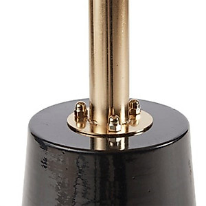 Madison Park Sophia End Table, Black/Gold