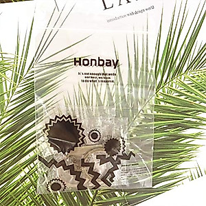 Honbay 2PCS Mini Metal Movable Vernier Caliper Ruler Key Chain Keyring for Men Women