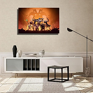 Legend of Vox Machina Poster, Fantasy Animated TV Series Show Posters, Livining Room Unframed Decor, Canvas Prints Wall Art Picture, Christmas Gift