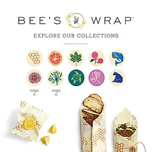 Bee's Wrap ReKindle Fire Starters, Made in the USA Natural Beeswax Fire Starters for Campfires, Waterproof Fire Starter Made From Beeswax Food Wraps, Safe for Indoor & Outdoor Use, 6oz Starts 25 Fires