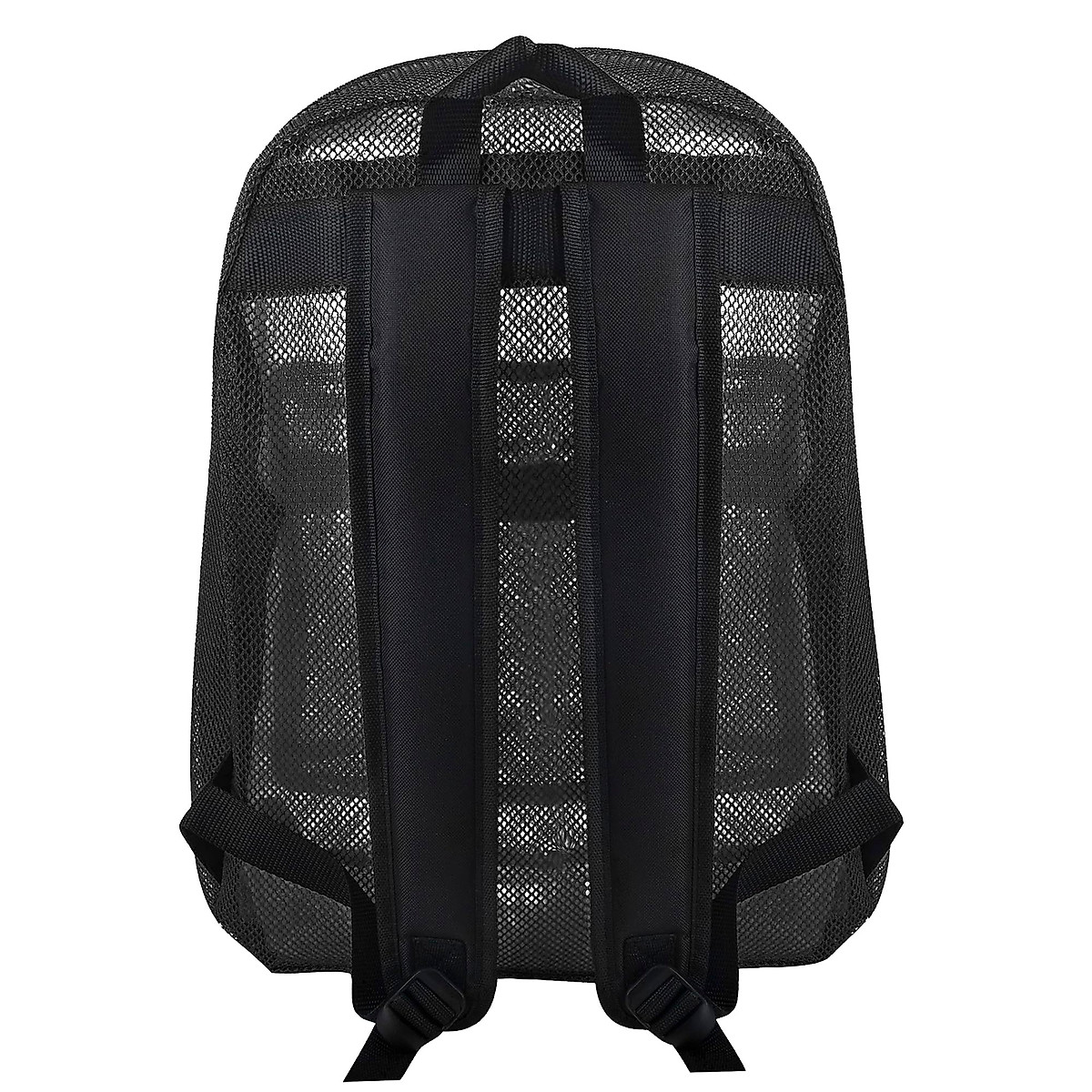 Transparent Mesh Backpacks for School Kids, Beach, Travel - Mesh See Through Backpack with Padded Straps