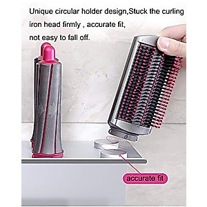 Buwico BUBM Wall Mount Holder for Dyson Airwrap Styler,Aluminum Alloy Wall Storage Organizer Stand Rack for Dyson Airwrap Pre-Styling Dryer (Only the Holder is sold, Not Included Hair Dryer)