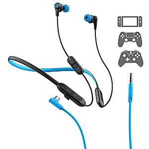 JLab Play Gaming Wireless Earbuds, 11+ Hour Bluetooth 5 Playtime 60ms Super-Low Latency for Mobile Gameplay, Built-in Microphone, AUX Gaming Cord Compatible with Gaming Consoles