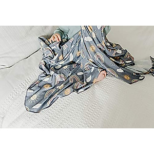 Copper Pearl Large Premium Knit Baby Swaddle Receiving Blanket Hope