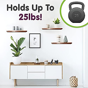 JAWU Floating Shelves Wood 3 Pack - 17 x 5.5in | Wood Shelf Wall | Rustic Floating Shelf Wall Shelf | Wooden Floating Shelves Wall Display Shelf | Rustic Floating Shelves for Wall | Wooden Shelves |