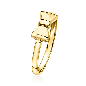 Canaria 10kt Yellow Gold Bow Tie Ring. Size 8