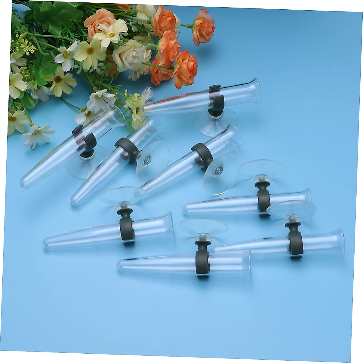 VILLFUL 16Pcs Floral Water Tubes for Fresh Arrangements Transparent Vials for Fresh Keeping and Plant Decoration