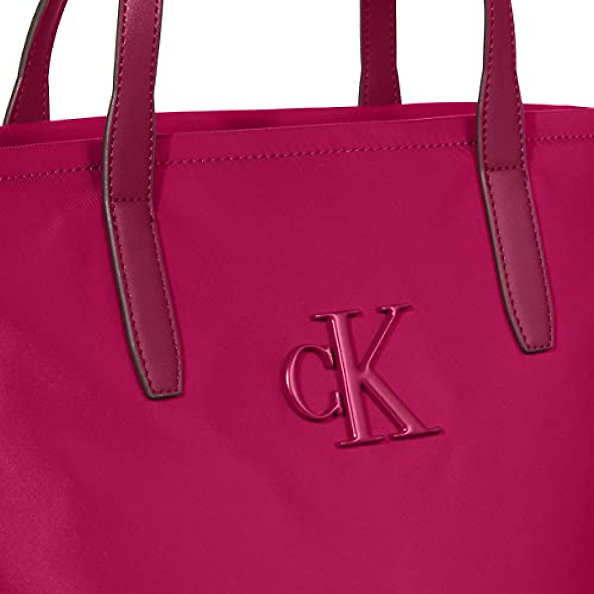Calvin Klein Lina Nylon North/South Tote, Port