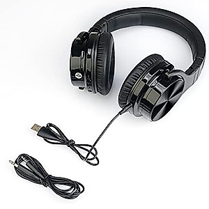 Reverbix E7 PRO Active Noise Cancelling Headphones Overhead Bluetooth with Mic for Phone-Call, Comfortable Wireless & Light Weight, Deep Bass, 35-Hour Battery Life, Bronze Black