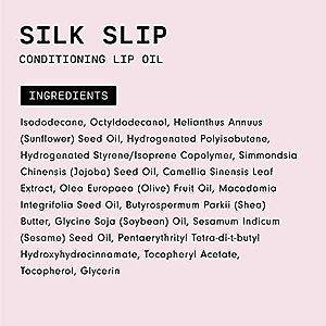 Versed Silk Slip Conditioning Lip Oil, Clear - Lip Balm and Gloss Alternative with Jojoba Oil and Vitamin E - Long-Lasting Lip Moisturizer to Soften and Smooth Dry, Chapped Lips - Vegan (0.3 oz)
