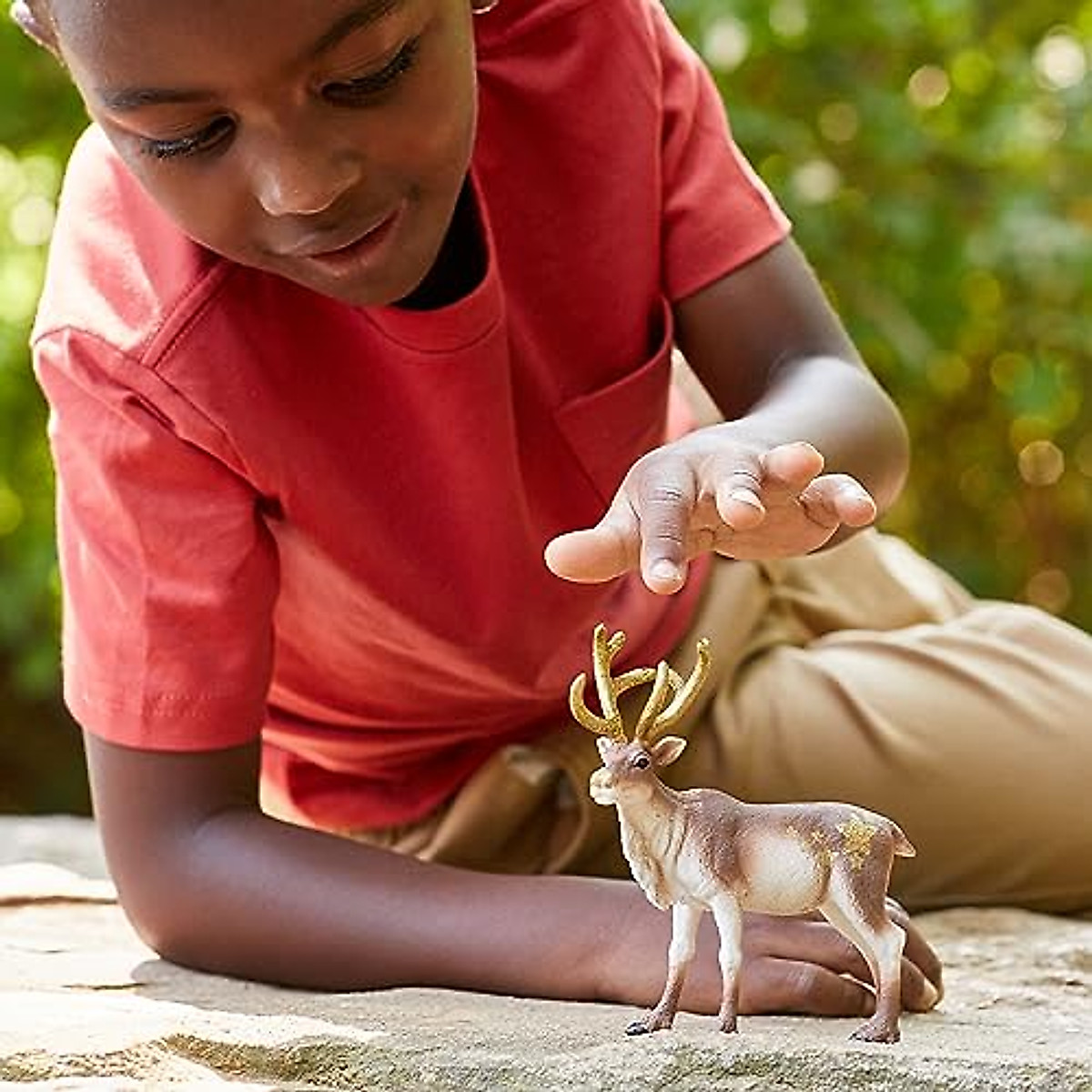 Schleich Wild Life, Animal Figurine, Animal Toys for Boys and Girls 3-8 Years Old, Reindeer, Ages 3+