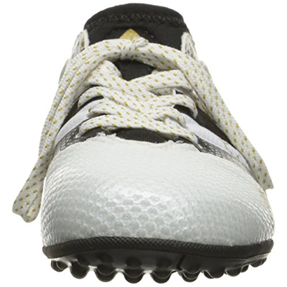 adidas Performance Kids' Ace 16.3 Primemesh Turf Soccer Cleats, White/Black/Metallic Gold, 2.5 M US Little Kid