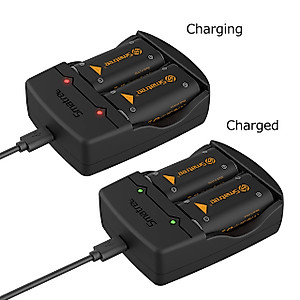 Smatree 2x2600mAh Rechargeable Battery Pack Compatible with Series X|S/Xbox One/Xbox One S/Xbox One X/Xbox One Elite Controller(2 Pack)