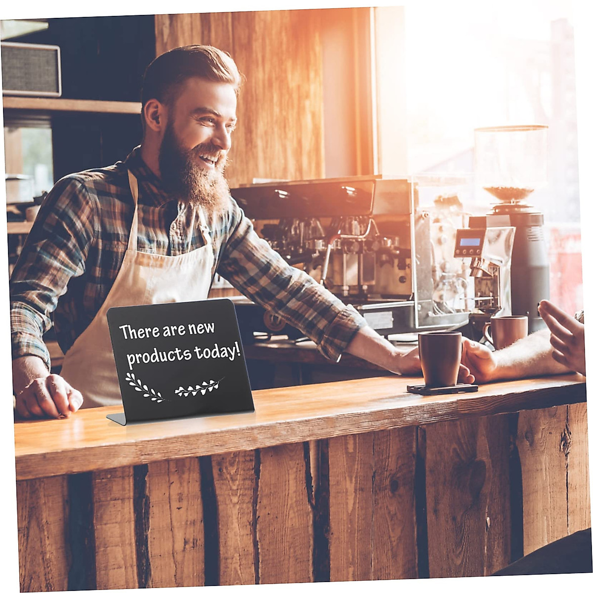 Ciieeo 16pcs Supermarket Label Chalkboard Table Chalkboard Message Board Chalkboard Kitchen Signs Chalkboard Menu Board Desk Topper Food Decor Plastic Child Hot Bend Blackboard Table