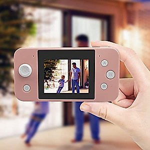 LADIGASU Portable Kids Digital Camera Front 20MP Children's Camera with 2.4in Screen 1080P Rechargeable Electronic Camera with Easy Game for Boys and Girls