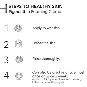 Bioderma Pigmentbio Foaming Face Cream - Brightening and Moisturizing Cleanser - Face Exfoliator for Skin Prone to Visible Spots