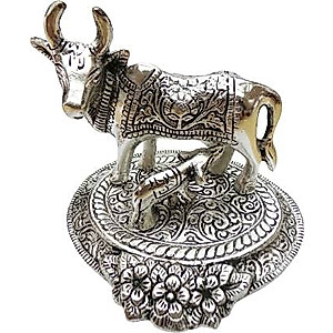 Krishna, Temple, Showcase Jhula Silver Cow