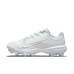 Nike Women's Hyperdiamond 4 Pro Molded Softball Cleats White | Gray Size 8.5 Medium