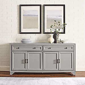 Crosley Furniture Tara Sideboard, Distressed Gray