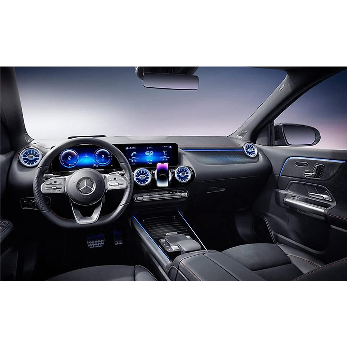 ICAILIN Car Phone Mount Compatible Applicable Mercedebenz Mobile Phone Holder A/B/C/E/S-Class,FordMustang,Volkswagen Automatic Locking Universal Air Vent Cell Phone Holder