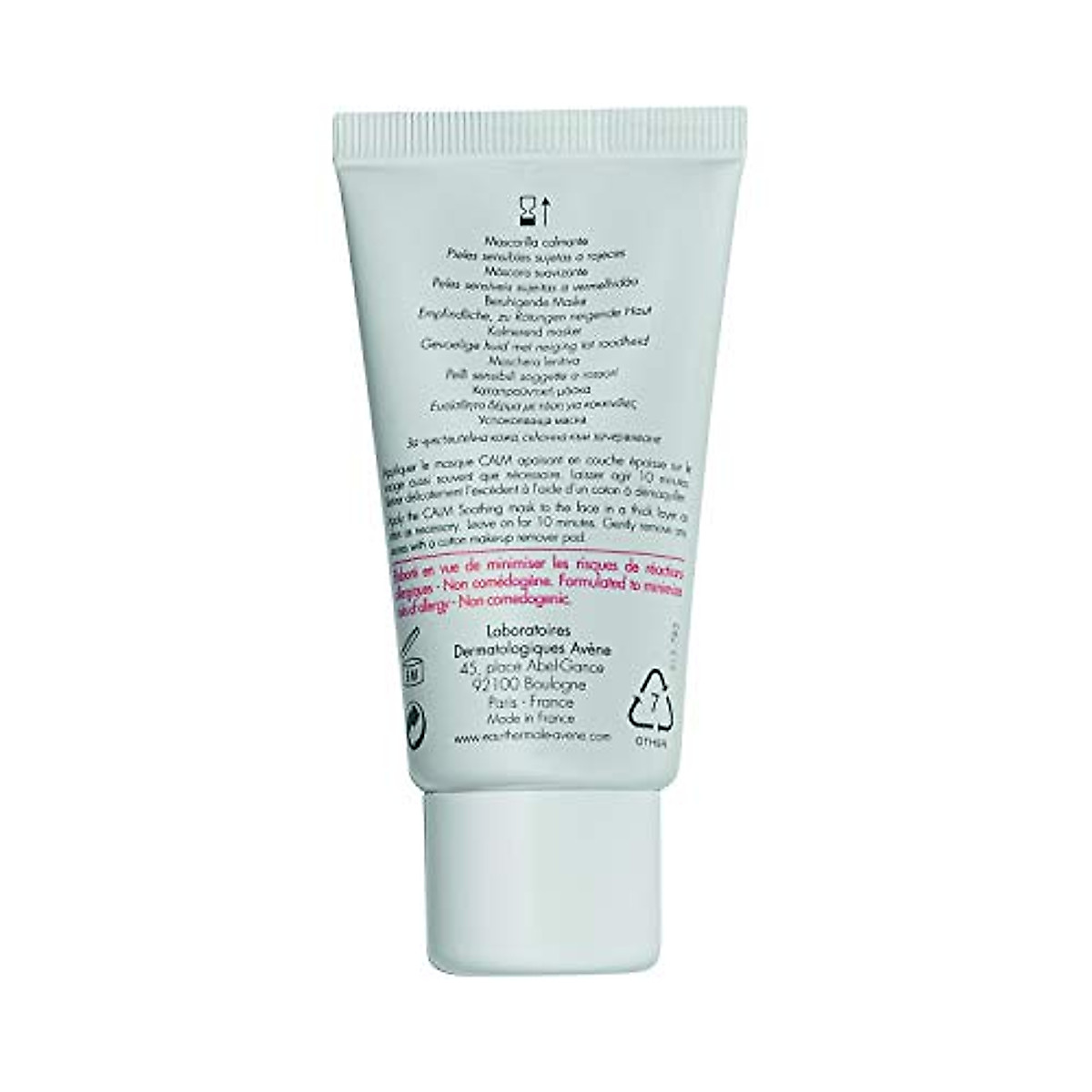 Avene Antirougeurs CALM Soothing Repair Mask, Soothes Redness Prone Skin, Tinted Green, Hypoallergenic, 1.6 Fl Oz (Pack of 1)