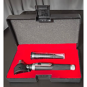 Generic Zaxxan- Pocket Pro Otoscope with Both Adult and Pediatric Disposable Specula Tips and Protective Hard Plastic Case, Black