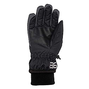 Arctix Kids Whiteout Insulated Ski Gloves, Black, X-Large