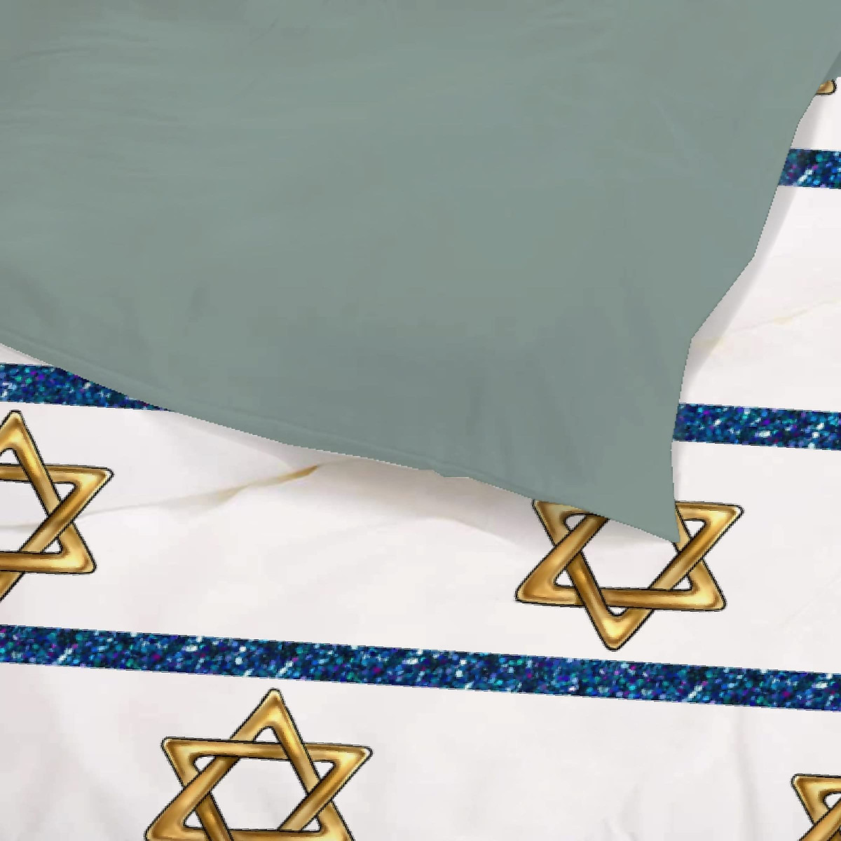 ARTBLANKET Hanukkah Bedding Duvet Cover 3 Piece Set King 104 x 90 in Ultra Soft and Breathable(1 Comforter Cover + 2 Pillow Shams)