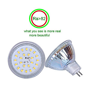 ukzboss mr16 led Bulb dimmable 120v 110V 5w 2700K Warm White Soft White Spot Light Equivalent to 50w Halogen Bulb for Tracking Light MR16 Fixture
