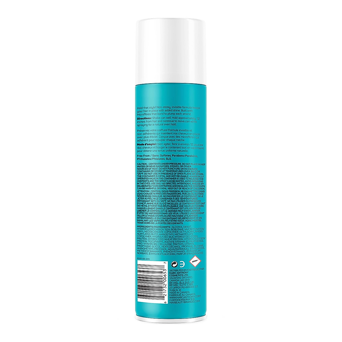 Marc Anthony Volumizing Flexible Hold Hairspray - Dream Big Volume, 8.6 oz - Thickening & Long-Lasting Hairspray to Make Hair Thick & Full - Lightweight & No Flake Styling for Curly & Frizzy Hair